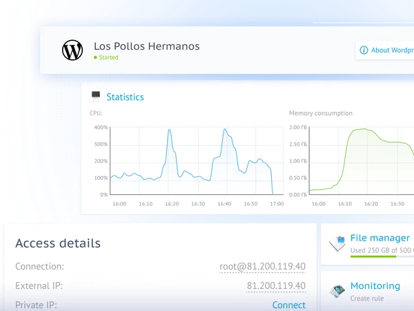 Convenient control panel